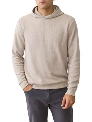 Marine Layer Waffle Knit Hoodie - Oatmeal