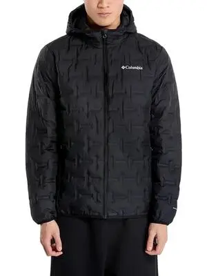Columbia Geometric Pattern Hooded Jacket - Black