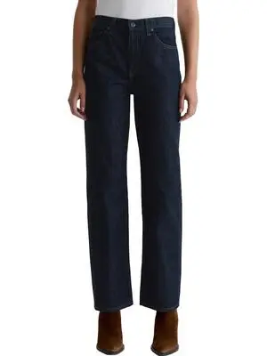 AG Brinley Mid-Rise Straight Leg Jeans