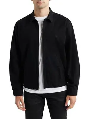 925 ORIGINALS Cotton Twill Harrington Jacket - Washed Black