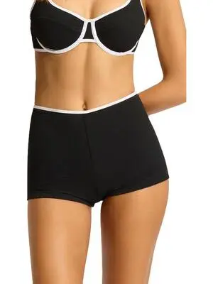 Seafolly Boyleg Swim Shorts - Black