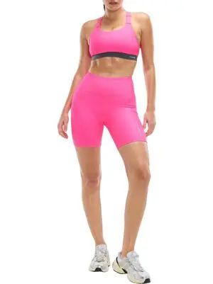 PELOTON Performance Pocket Run Short - Hot Pink