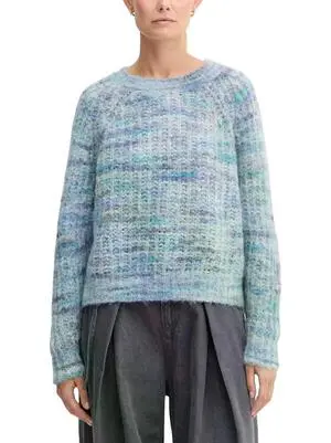 BOSS Textured Knit Sweater - Blue