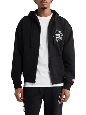 ICECREAM Loop Cotton French Terry Hoodie - Black