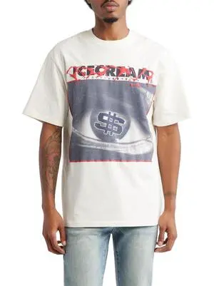 ICECREAM Eyescream Cotton Graphic T-shirt - Whisper White