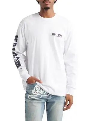 ICECREAM The Truck Long Sleeve Graphic T-shirt - White