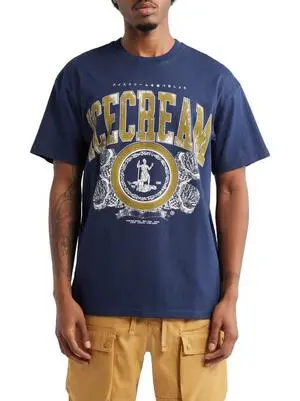 ICECREAM Decadence Graphic T-shirt - Black Iris
