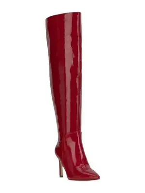 Jessica Simpson Pointed Toe Over-the-knee Boots - Red Muse Patent