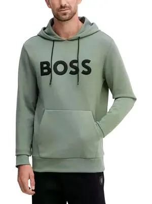 BOSS Logo-detailed Hoodie - Green