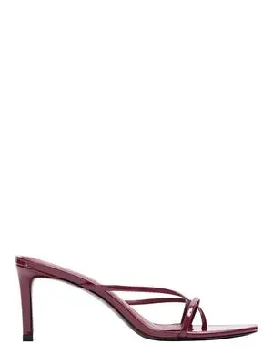 BLACK SUEDE STUDIO Carla 65 Patent Sandal - Ruby Patent Leather