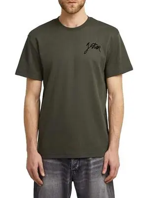 G-star Raw Script Organic Cotton Graphic T-shirt - Asfalt