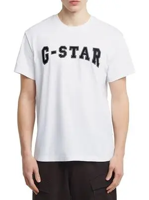 G-star Raw Felt Logo Organic Cotton T-shirt - White