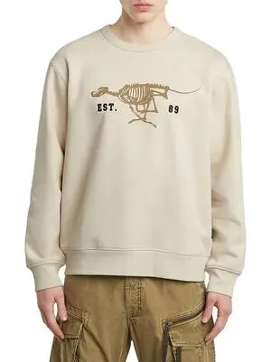 G-star Raw Running Dog Crewneck Sweatshirt - Whitebait