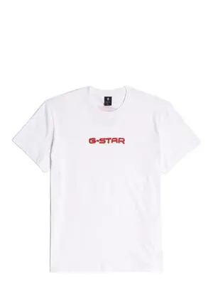 G-star Raw Gel Print Organic Cotton T-shirt - White