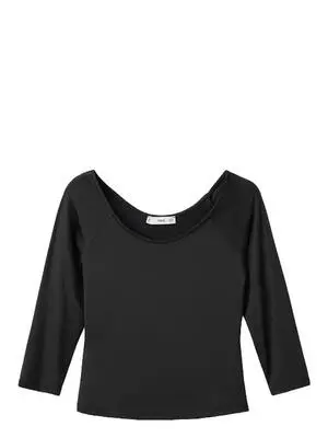 MANGO Three-Quarter Sleeve Top