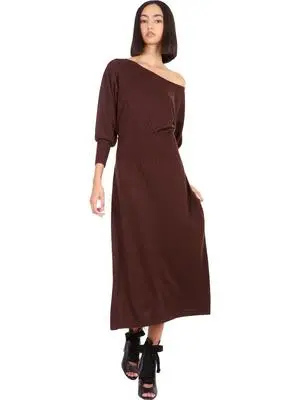 SUPER NATURAL BY SECRET MISSION Morgan Knit Dress - Chocolate
