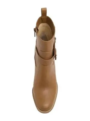 CHRISTIAN LOUBOUTIN 70mm Dianouchette Leather Ankle Boots - Terra