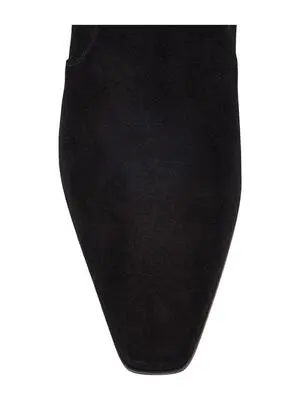 STUART WEITZMAN Stassi Suede Booties - Black