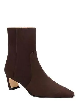 STUART WEITZMAN Stassi Suede Booties - Midnight E