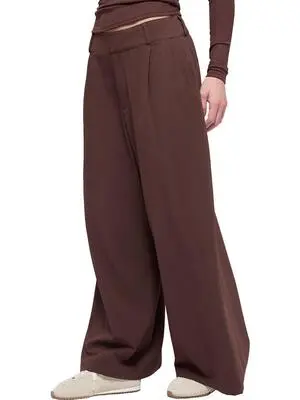Alo Yoga High-Waist Dreamscape Trouser Brownstone
