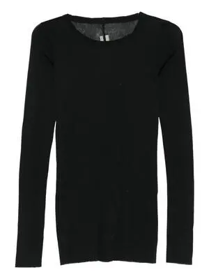 Rick Owens Cotton Semi-sheer T-shirt - Black