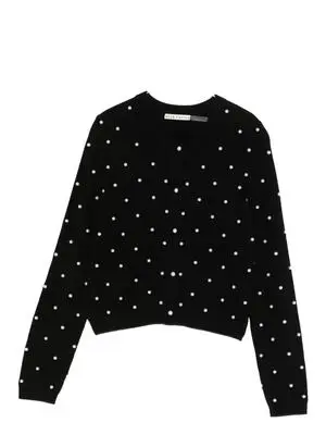 Alice + Olivia Dollie Cashmere Cardigan - Black