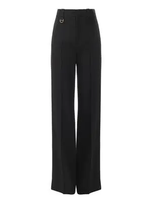 Chloé Tailored Straight-leg Trousers - Black