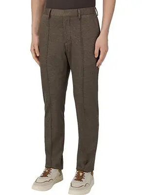 Boggi Milano Stretch Jersey Trousers - Brown