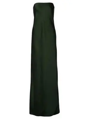 Norma Kamali Strapless Gown - Dark Emerald