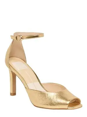 Dolce Vita Serlo Sandals Gold Crinkle