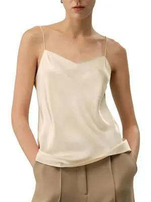 Lilysilk Silk Cami - Gravel Gold