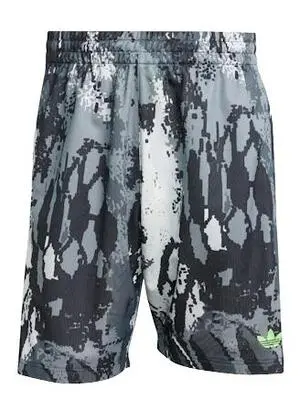 Adidas Aop 9-inch Inseam Shorts - Multicolor Grey Three