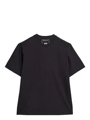 Adidas Y3 Graphic Short Sleeve Tee Shirt - Black