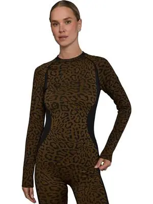 Goldbergh Starlet Baselayer Long Sleeve - Leopard