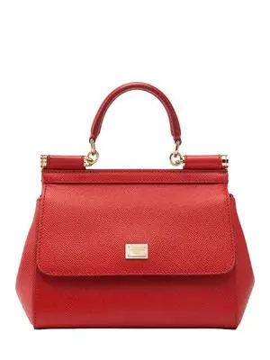 Dolce & Gabbana Small Sicily Handbag - Red