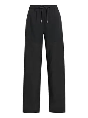 Theory Wool-blend Wide-leg Pants - Black