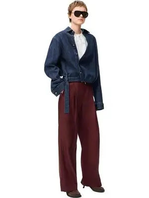 Loewe Wool Trousers - Burgundy