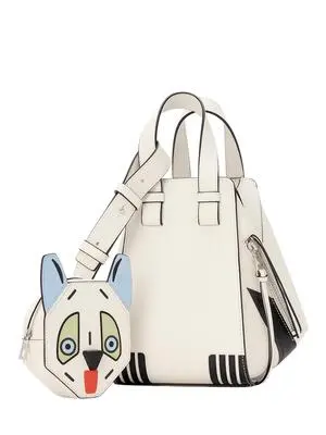 Loewe Hammock Bag With Cat Purse - Soft White