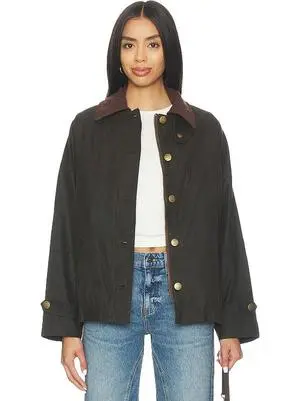 Free People X We The Free Cori Waxed Jacket - Olive