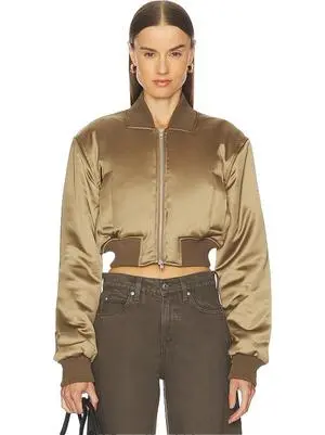 CAMILA COELHO Maiara Bomber Jacket - Mushroom