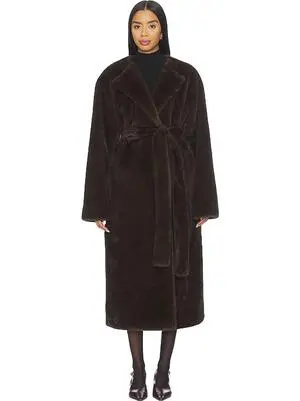 EAVES X Coco Dagna Coat - Dark Brown
