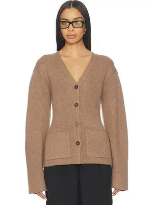 EAVES X Coco Sophie Structured Cardigan - Pecan
