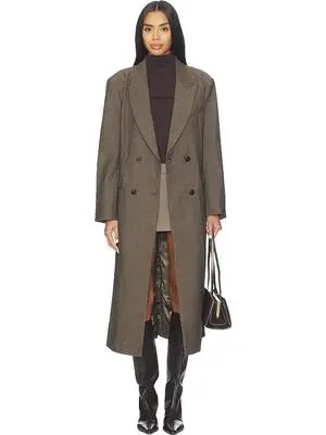 BUBISH Charlee Blazer Coat - Taupe Grey