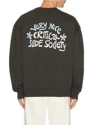 CRITICAL SLIDE Very Nice Crew Sweatshirt - Phantom