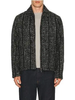 PERCIVAL Ingelo Zip Wool Boxy Jacket - Black