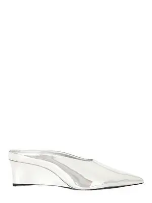 SIMONMILLER Pointed Gala Wedge Pump - Silver