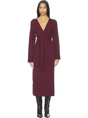Simkhai Skyla Wrap Dress - Sangria