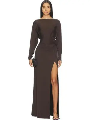 EAVES Ingrid Gown - Espresso