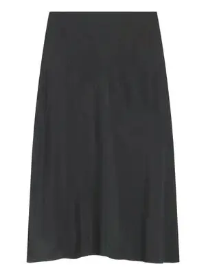 Maison Kitsuné Slip Midi Skirt - Black
