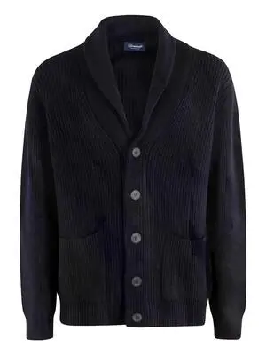 DRUMOHR Shawl-collar Cardigan - Blue